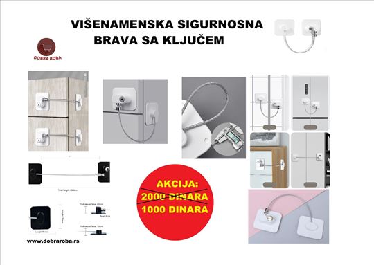 Sigurnosna brava sa ključem
