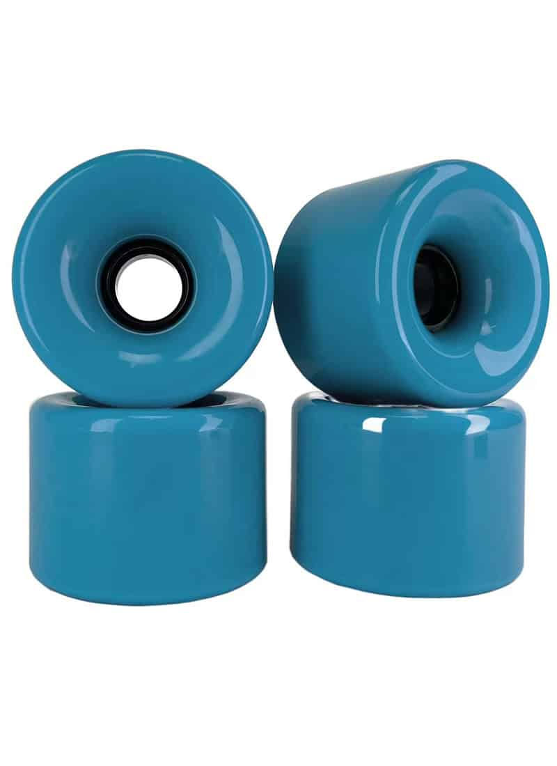 Blank Longboard Wheels Cyan Blue 70mm 80a