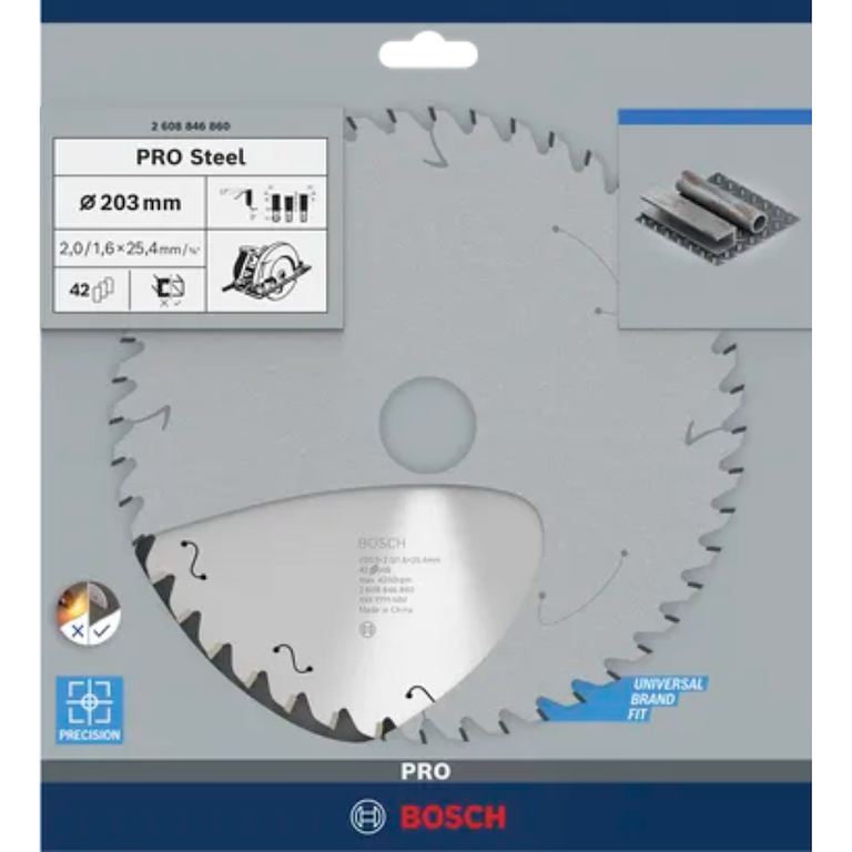 Bosch – PRO List kružne testere za čelik HH 203×25.4×2.0/1.6 – 42T – 2608846860