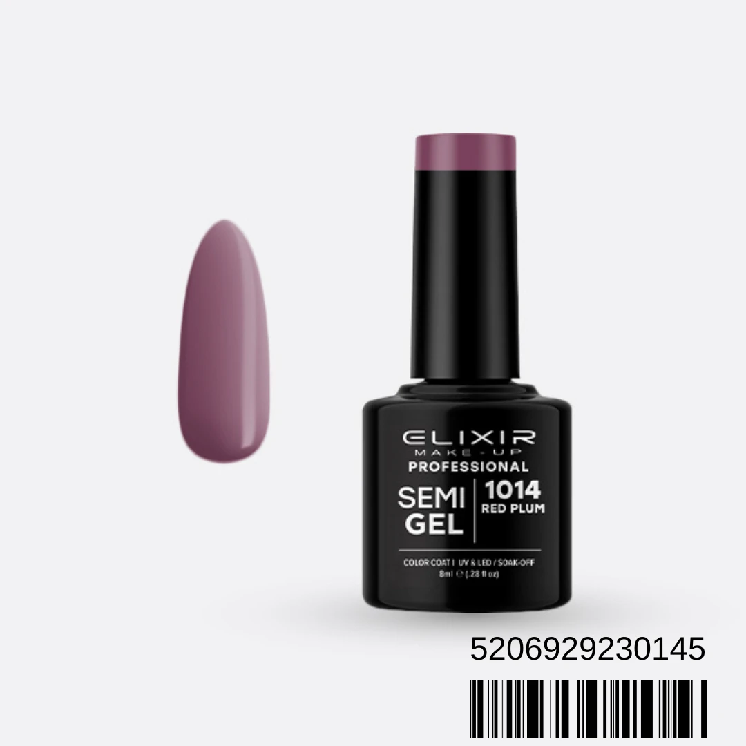 ELIXIR SEMI GEL LAK U BOJI 8ML 1014 RED PLUM