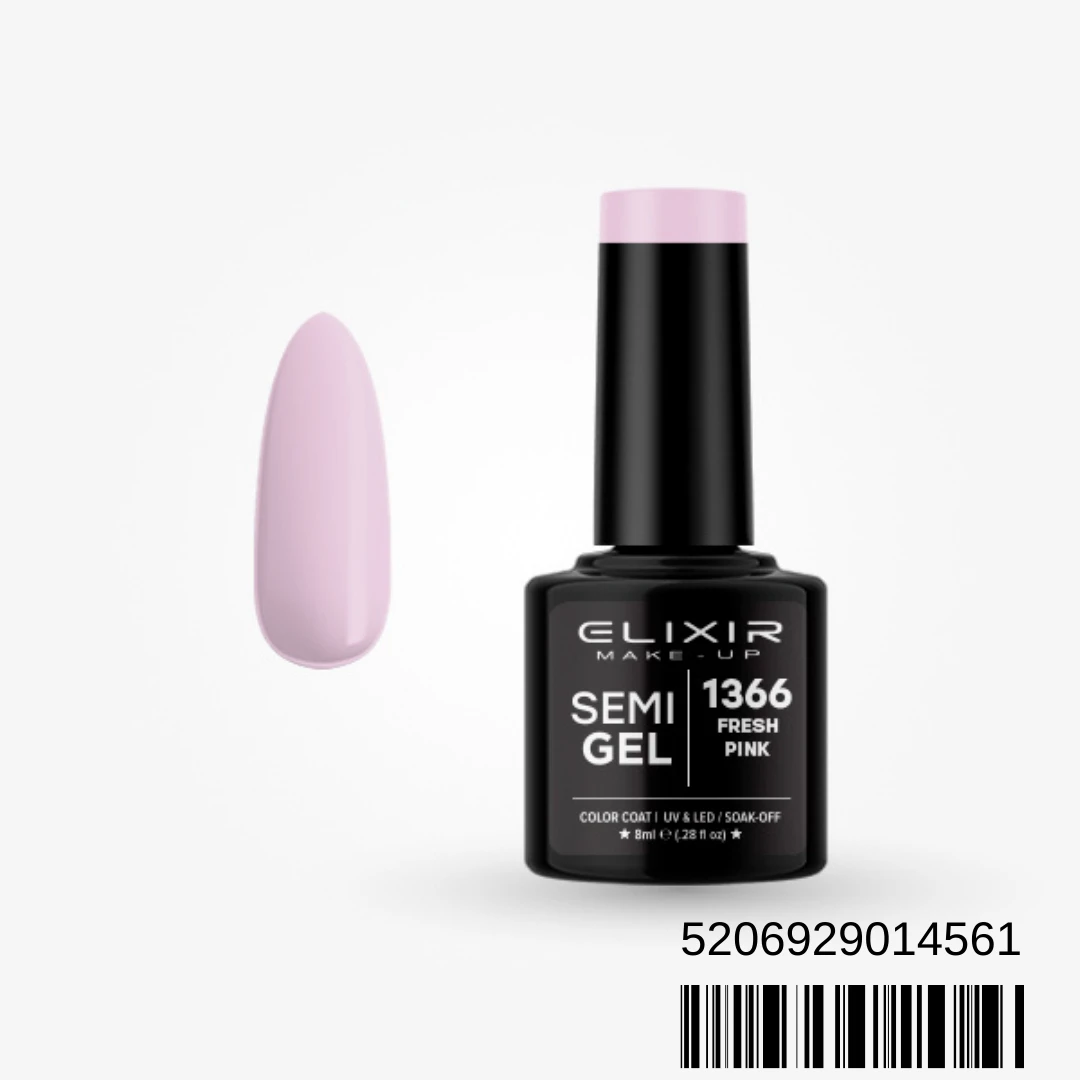 ELIXIR SEMI GEL LAK U BOJI 8ML 1366 FRESH PINK