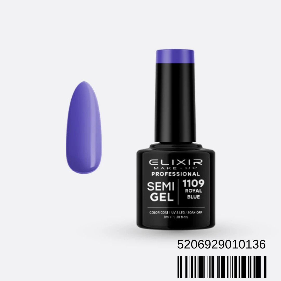 ELIXIR SEMI GEL LAK U BOJI 8ML 1109 ROYAL BLUE