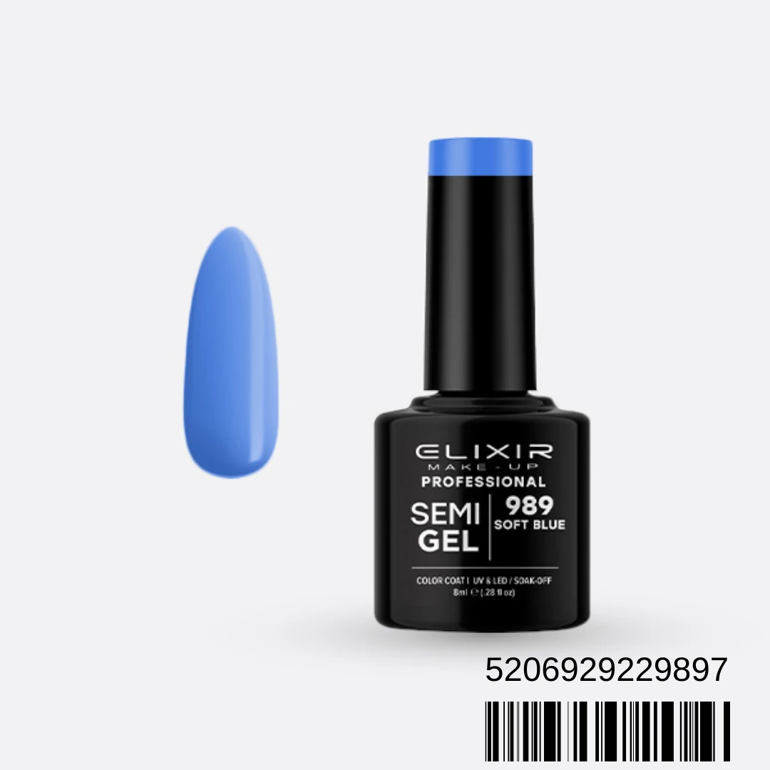 ELIXIR SEMI GEL LAK U BOJI 8ML 989 SOFT BLUE