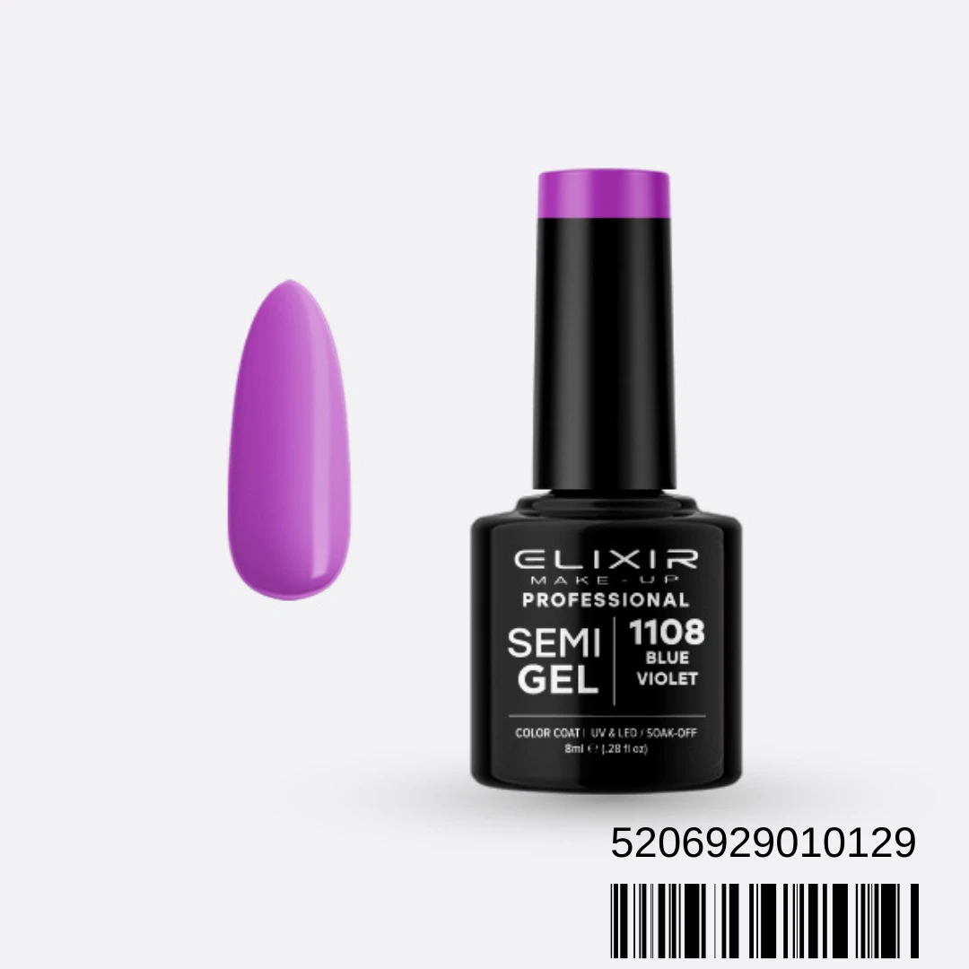 ELIXIR SEMI GEL LAK U BOJI 8ML 1108 VIOLET