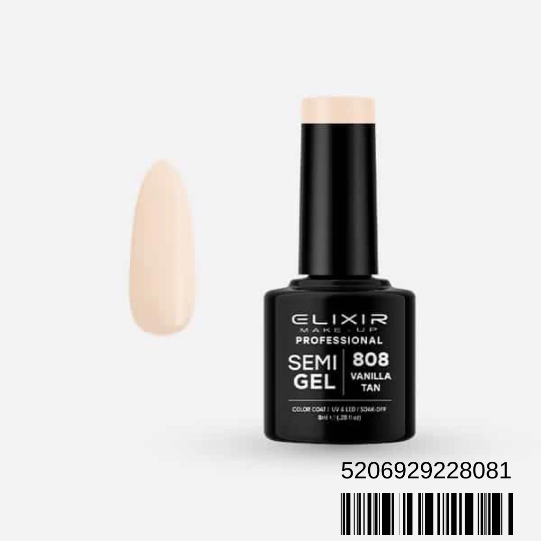 ELIXIR SEMI GEL LAK U BOJI 8ML 808 VANILLA TAN