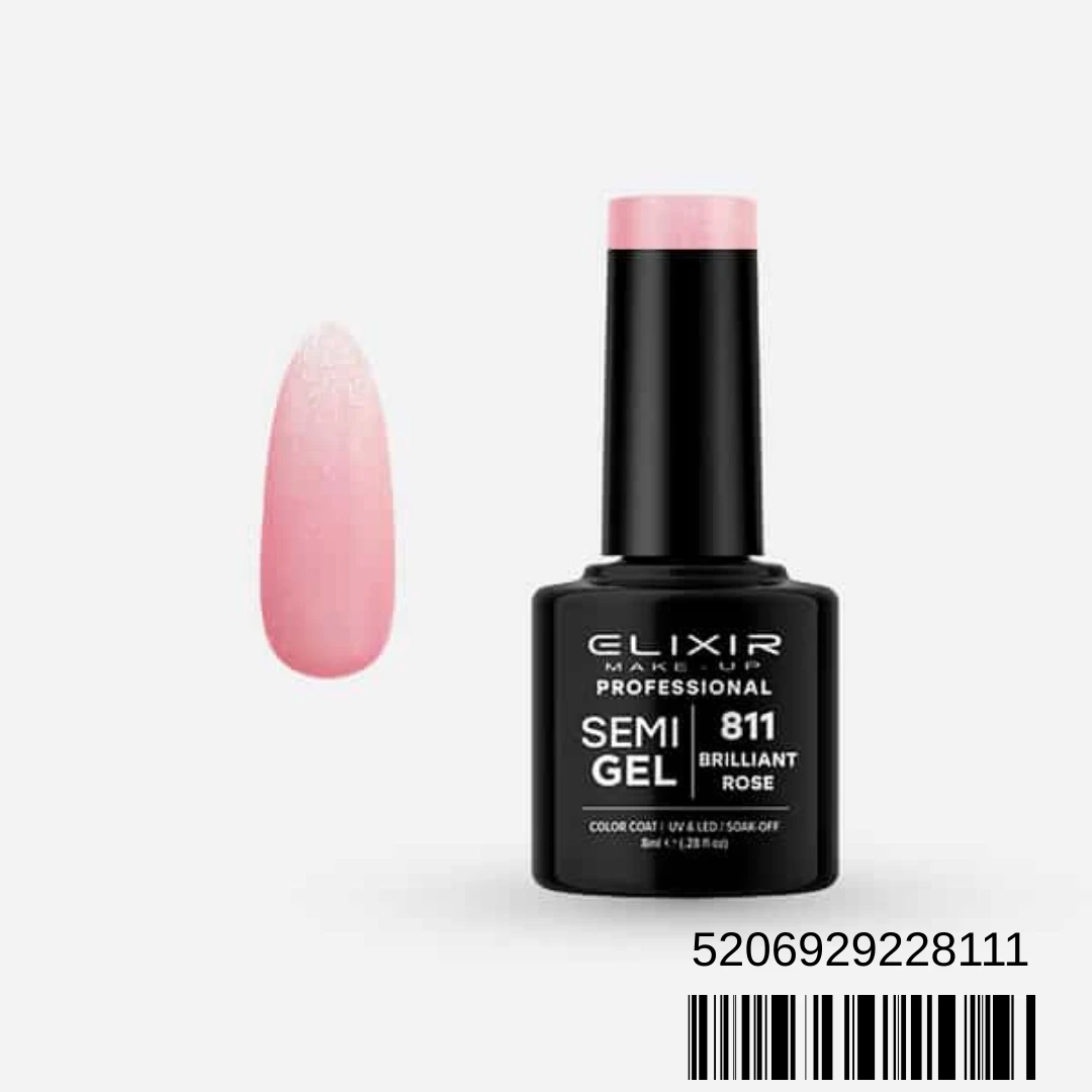 ELIXIR SEMI GEL LAK U BOJI 8ML 811 BRILLIANT ROSE