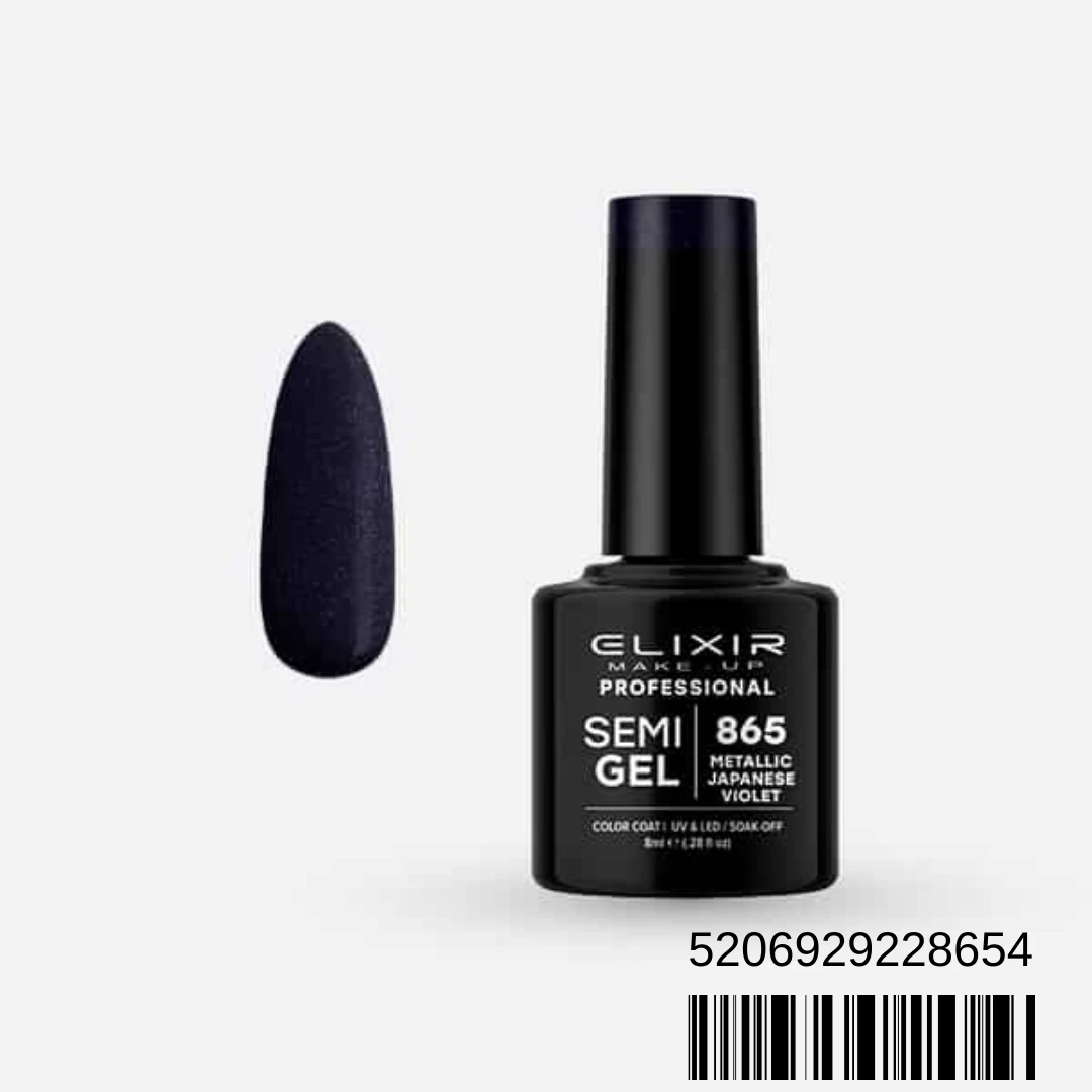 ELIXIR SEMI GEL LAK U BOJI 8ML 865 METALLIC JAPANESE VIOLET