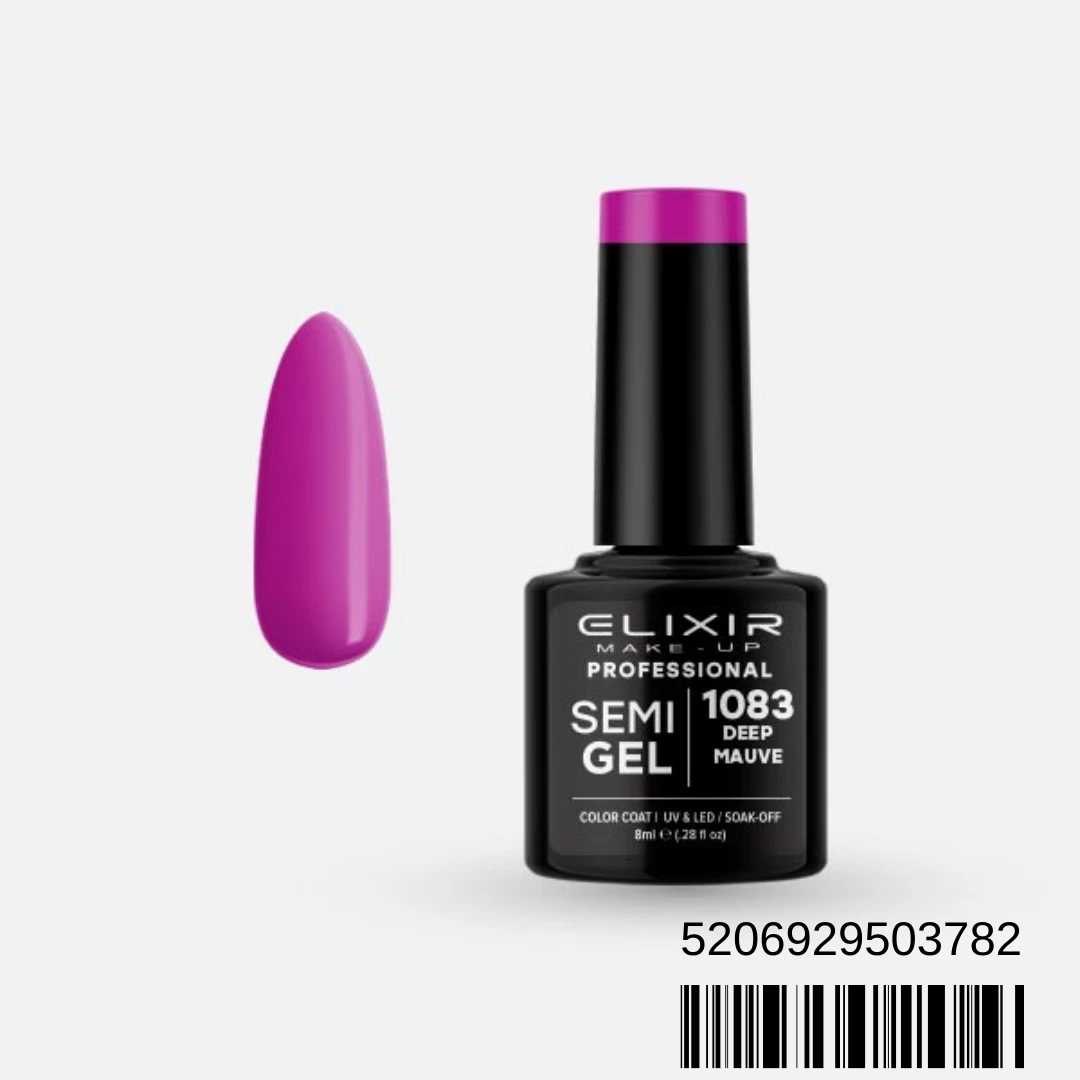 ELIXIR SEMI GEL LAK U BOJI 8ML 1083 DEEP MAUVE