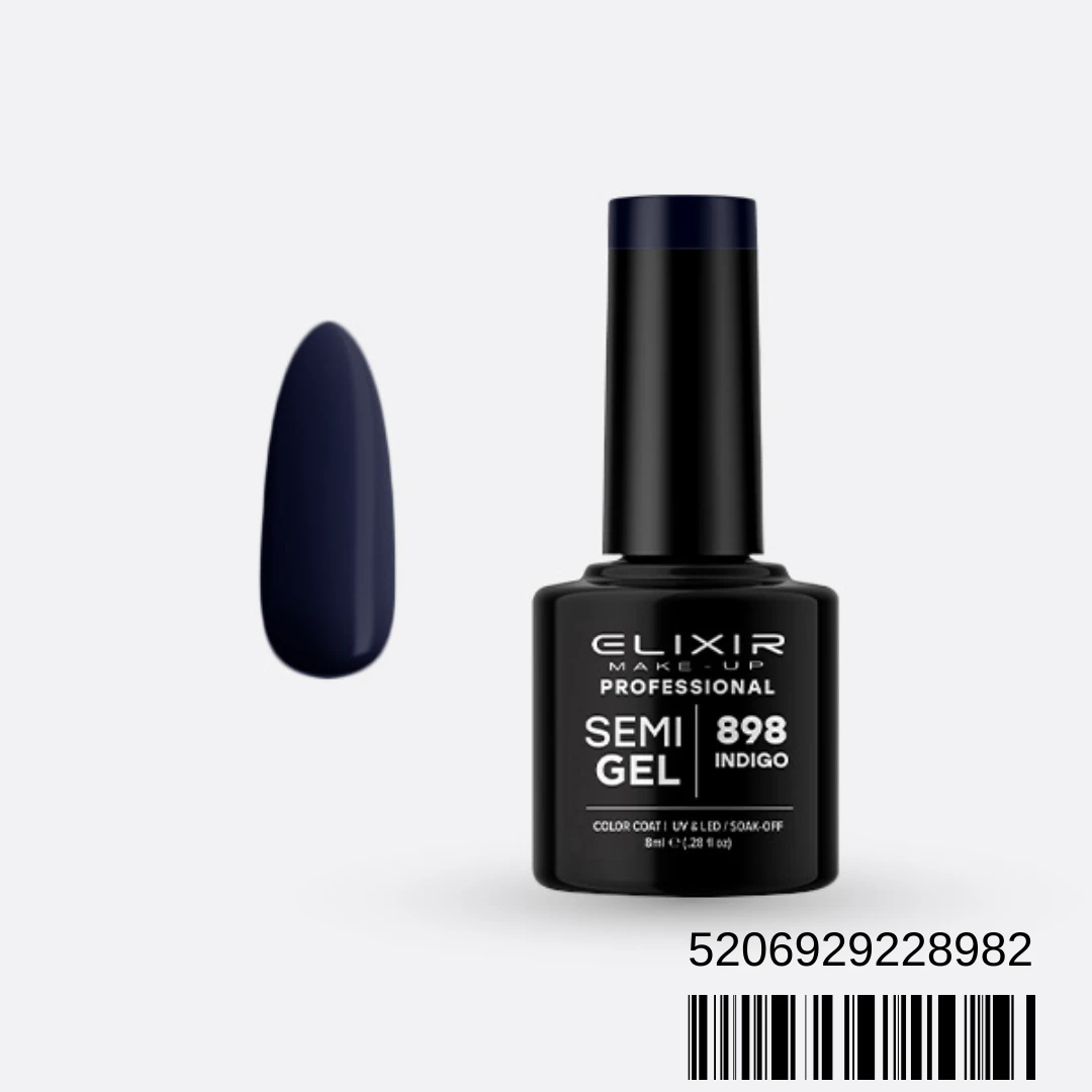 ELIXIR SEMI GEL LAK U BOJI 8ML 898 INDIGO