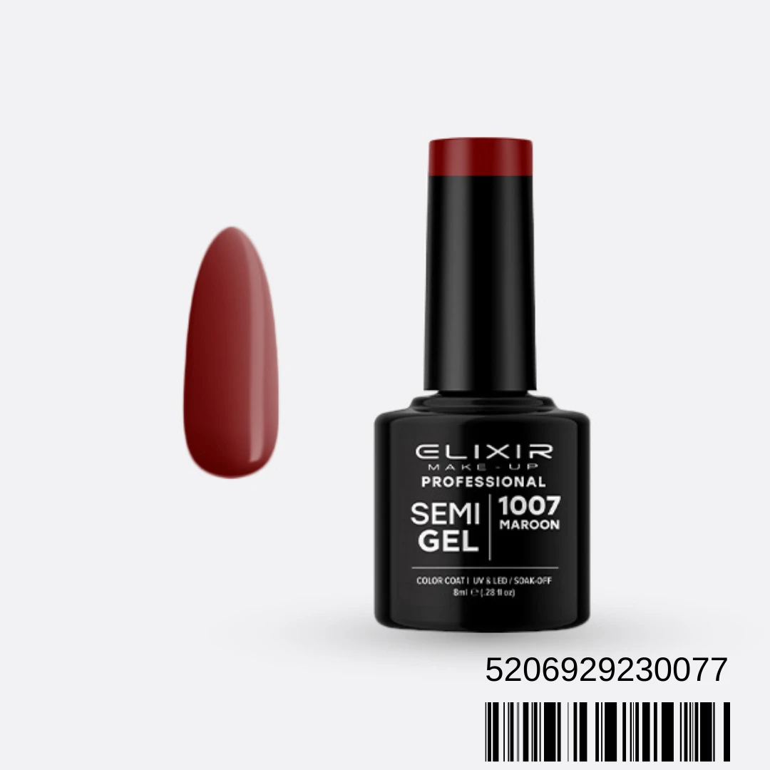ELIXIR SEMI GEL LAK U BOJI 8ML 1007 MAROON
