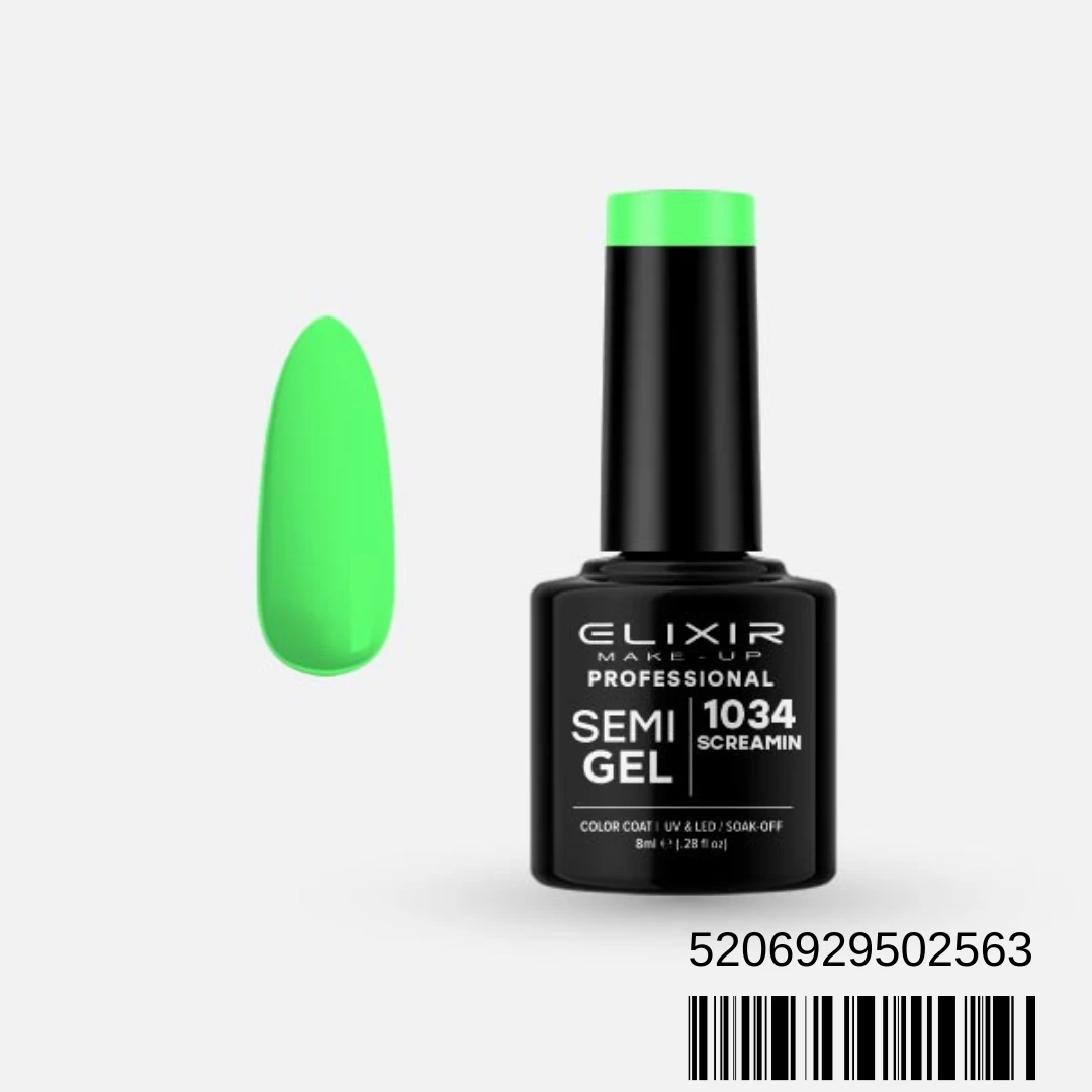 ELIXIR SEMI GEL LAK U BOJI 8ML 1034 SCREAMIN