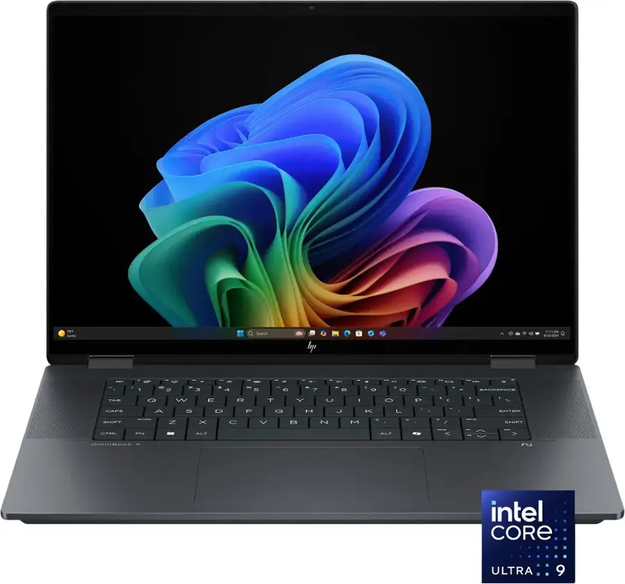 HP - OmniBook X Flip - Copilot+ PC - 16" 3K OLED Touch-Screen Laptop - Intel Core Ultra 9 - 32GB Memory - 2TB SSD - Eclipse Gray