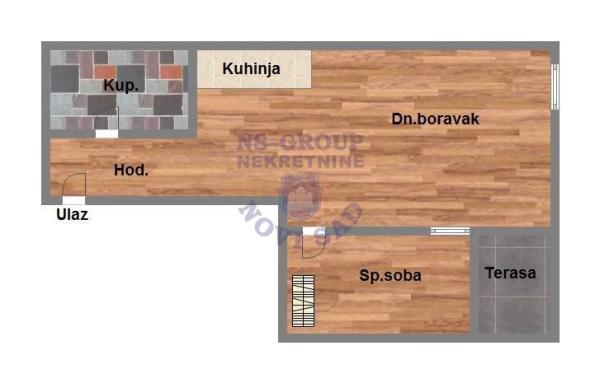 Dvosoban stan na prodaju, 49m2, 97.360€
