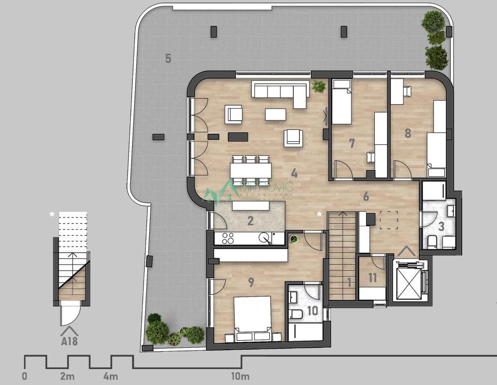 Troiposoban stan na prodaju, 186m2, 695.700€