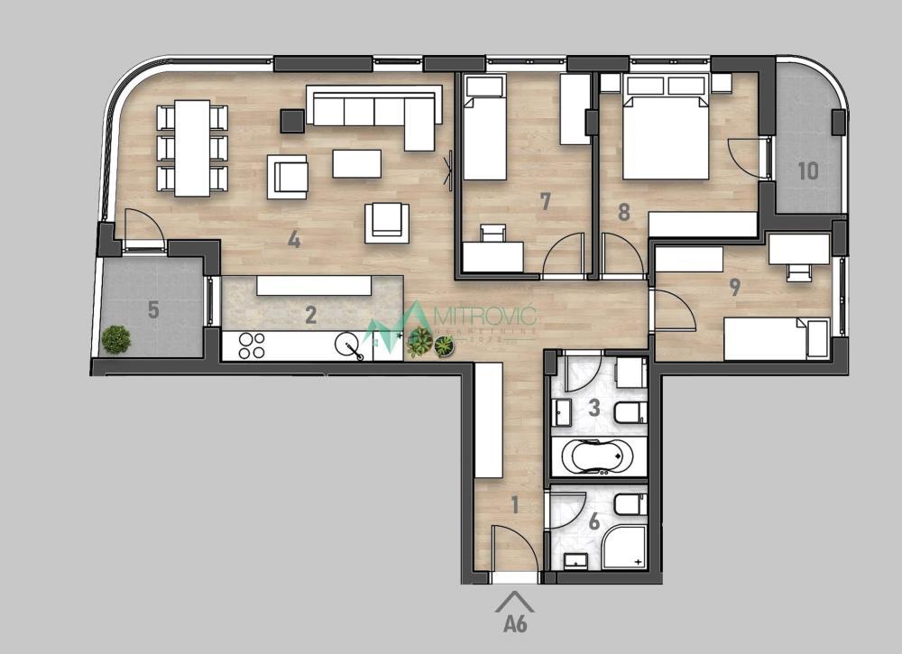 Troiposoban stan na prodaju, 87m2, 327.380€