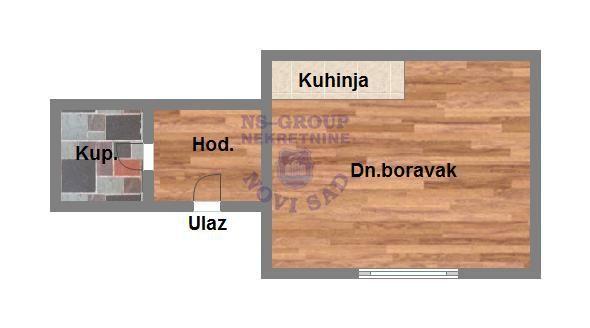 Jednosoban stan na prodaju, 26m2, 43.610€