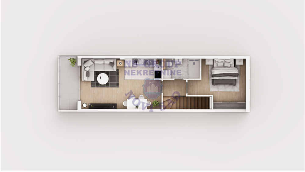 Dvosoban stan na prodaju, 55m2, 96.300€