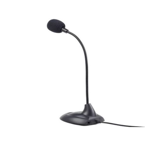 MIC-205 Gembird Desktop mikrofon, savitljivo telo, black, 3.5mm sa prekidacem
