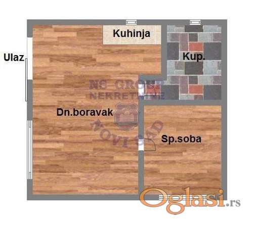 Jednoiposoban 32m2 Adice