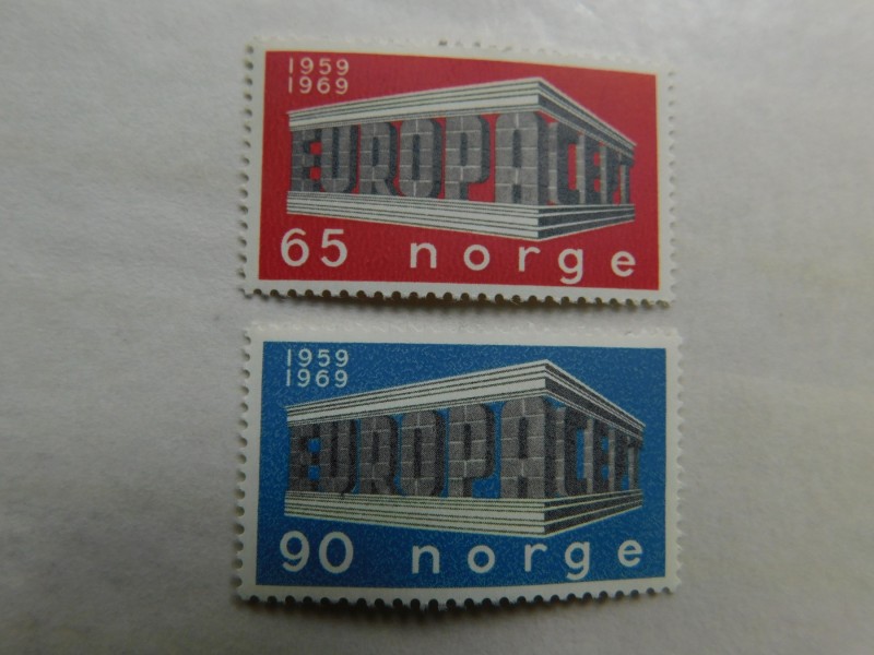 NORGE EUROPA 1969 KOMPLET ČISTA SERIJA