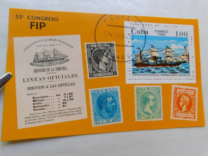 CORREOS DE CUBA 1984 BLOK