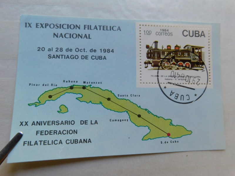 CORREOS DE CUBA 1984 BLOK