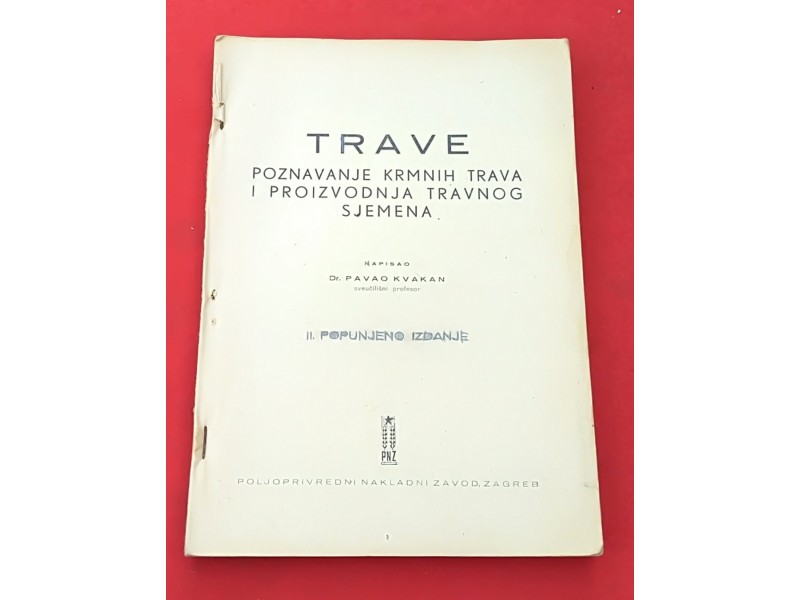 Trave poznavanje krmnih trava i proizvodnja travnog sje