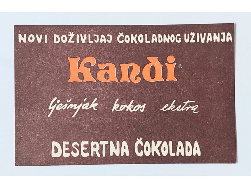 KANDI - Desertna čokolada