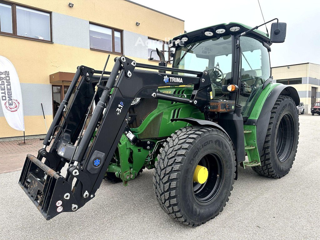John Deere 6125R + Trima Front Loader +3.1p traktor točkaš
