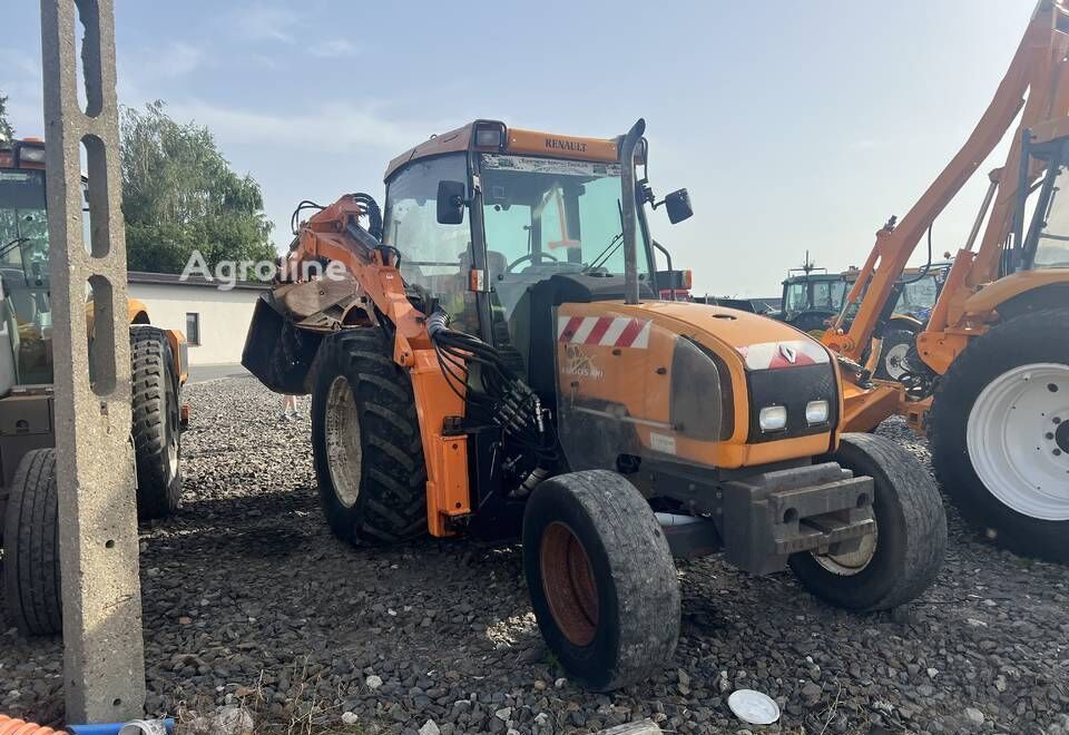 Renault Ergos 90 z kosiarką wysięgnikową do koszenia rowów poboczy traktor točkaš