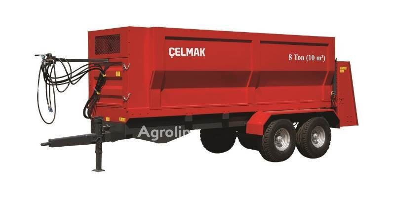 Novi Çelmak 10 m³ Tandem Type Solid Manure Spreader 500x150x137cm Box Size, rasipač stajnjaka