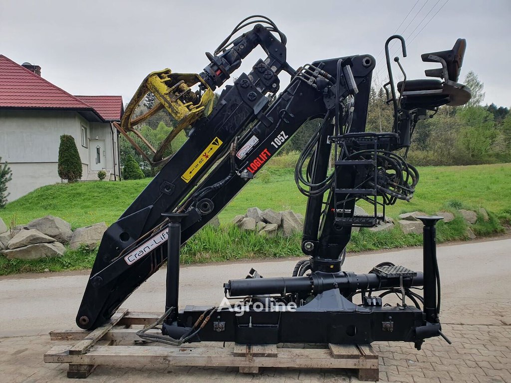Loglift F105Z 8,9 meter, 2017, grapple + rotator šumarska dizalica