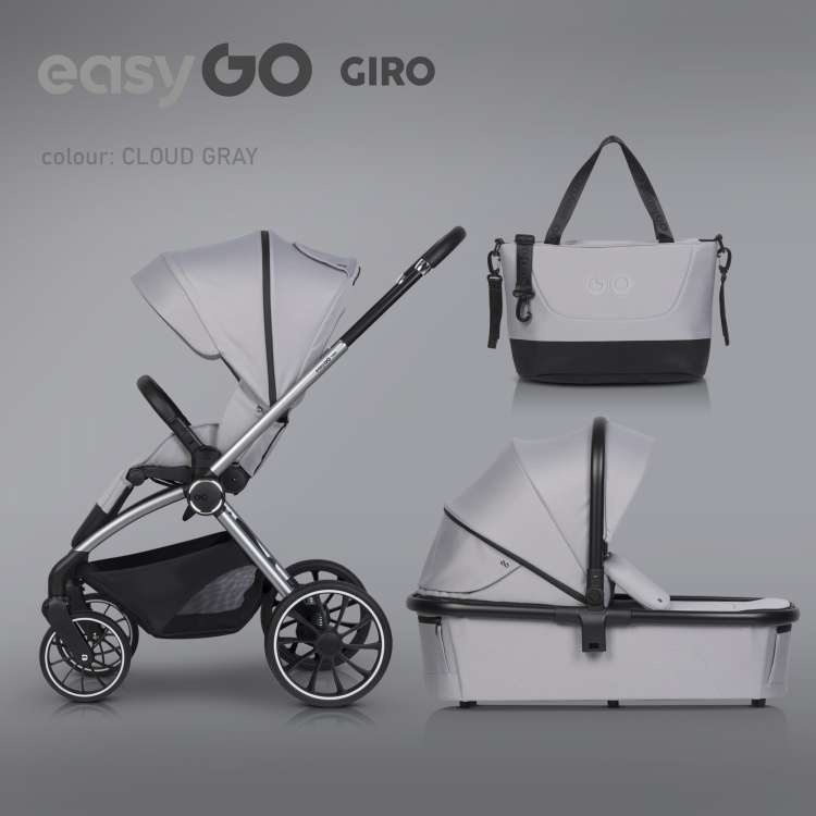 Euro Cart easy go giro 2u1 kolica za bebe cloudy grey W/EA/GIRO/CGID: EK000693220
