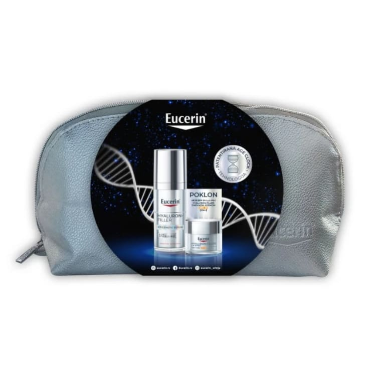 Eucerin set - Hyaluron-Filler Epigenetic serum 30ml + Hyaluron-Filler dnevna krema SPF30 20ml