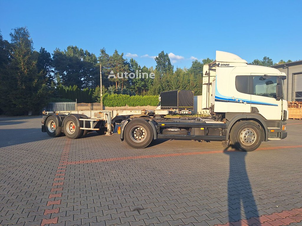 Fruehauf For container transport 20 ft. (20feet, double wheels) poluprikolica za prevoz kontejnera