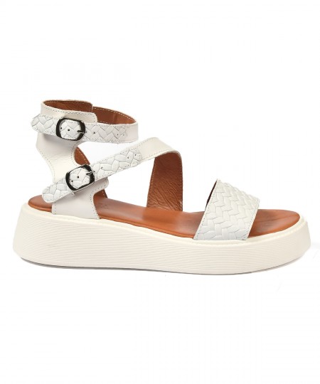 GRAZIA ŽENSKE KOŽNE SANDALE NA PLATFORMU 70117-2 SS25