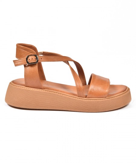 GRAZIA ŽENSKE KOŽNE SANDALE NA PLATFORMU 70117-7 SS25