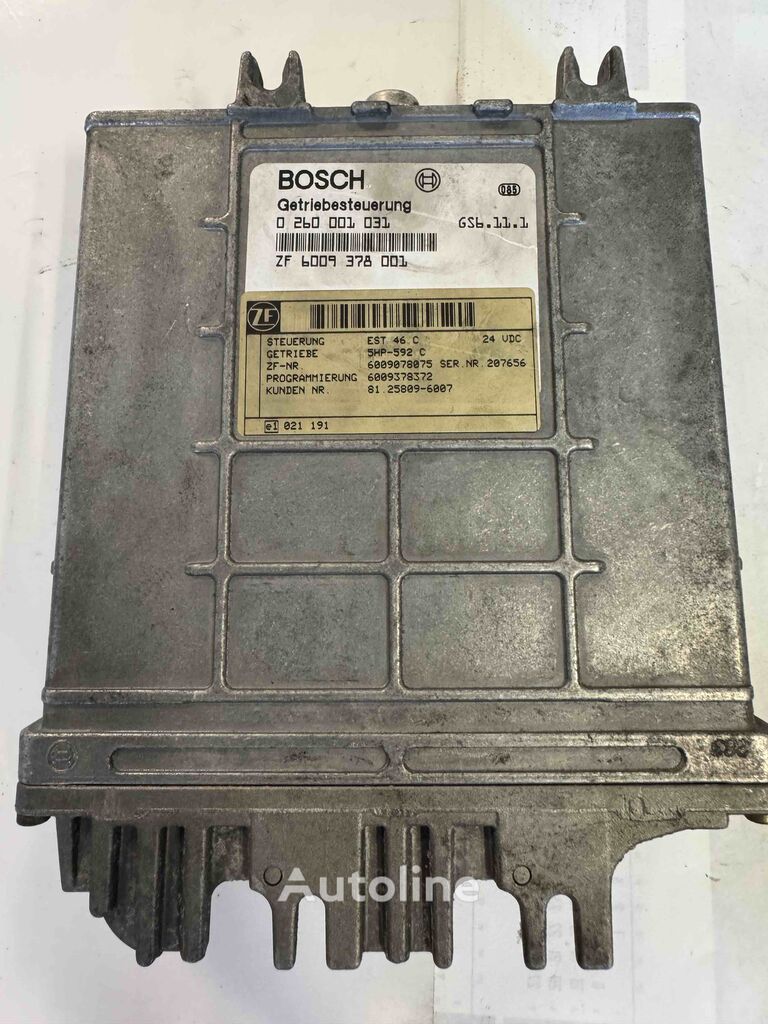 Bosch 0 260 001 031 ZF 6009 378 001 Nr 81.25809-6007 Bosch upravljačka jedinica za autobusa