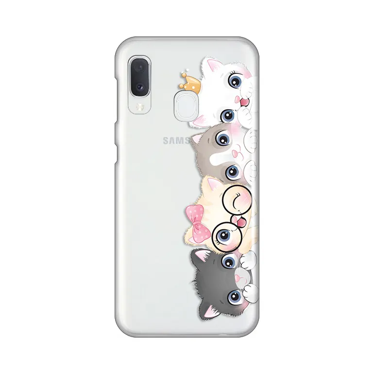 Maska Silikonska Print Skin za Samsung A202F Galaxy A20e Cats