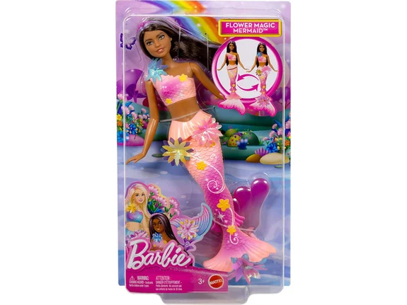 Barbie Magična cvetna sirena brineta