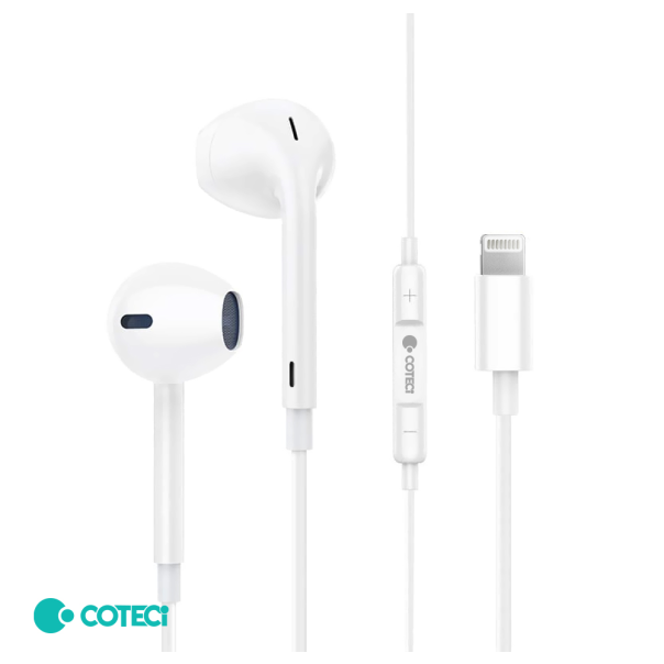Slušalice Coteci MS-031 za iPhone lightning bele