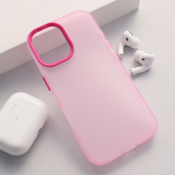 Maska za Samsung A07/ A075F Electro Glow Frame roze