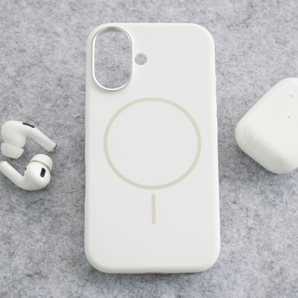 Maska za iPhone 16 pearl white Mag Case Nanobit Pure
