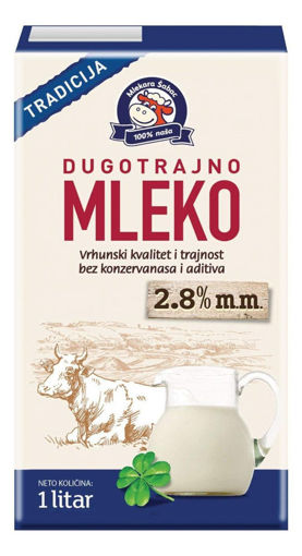 Mleko dugotrajno 2.8% 1 L Sabac