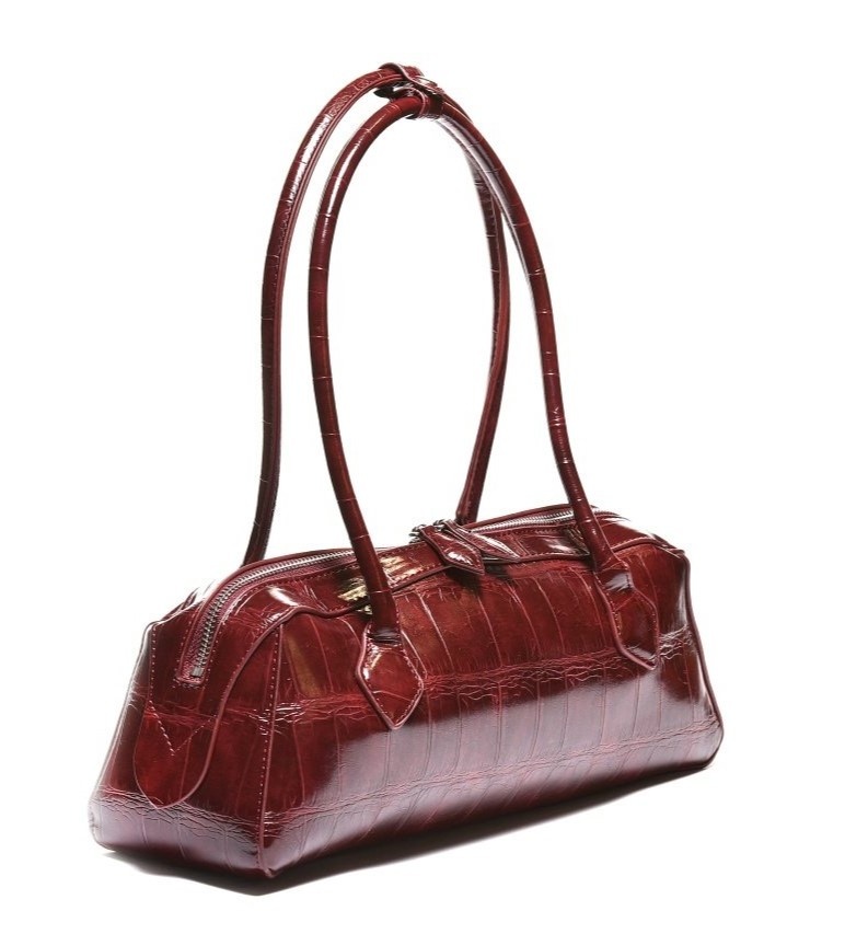 Ženska tašna T012530 bordo kroko