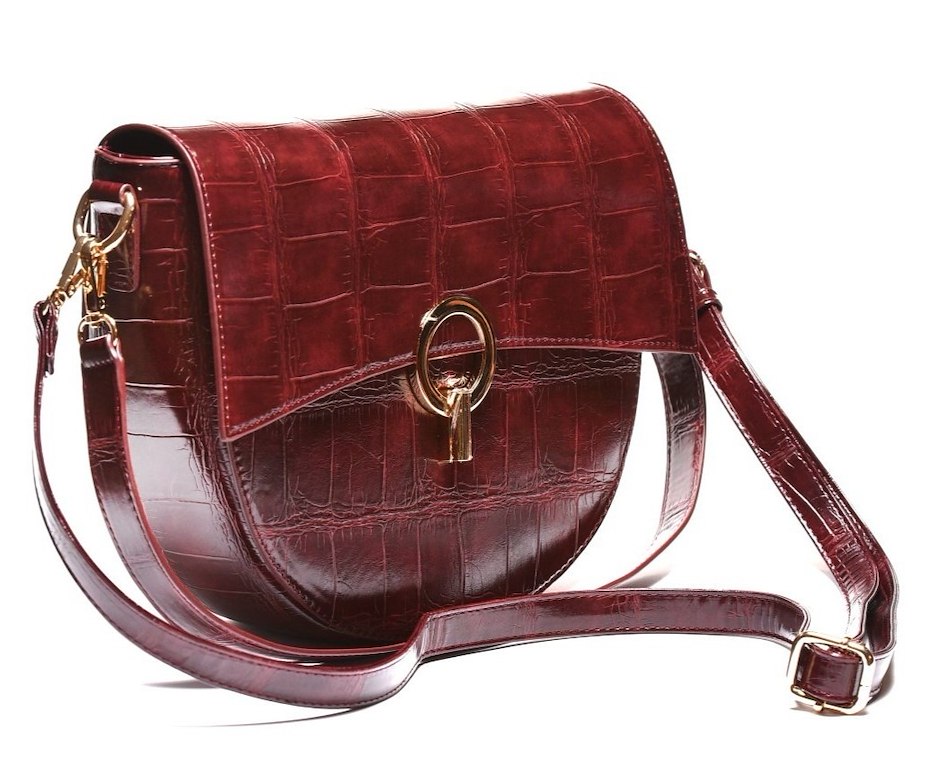 Ženska tašna T012500 bordo kroko