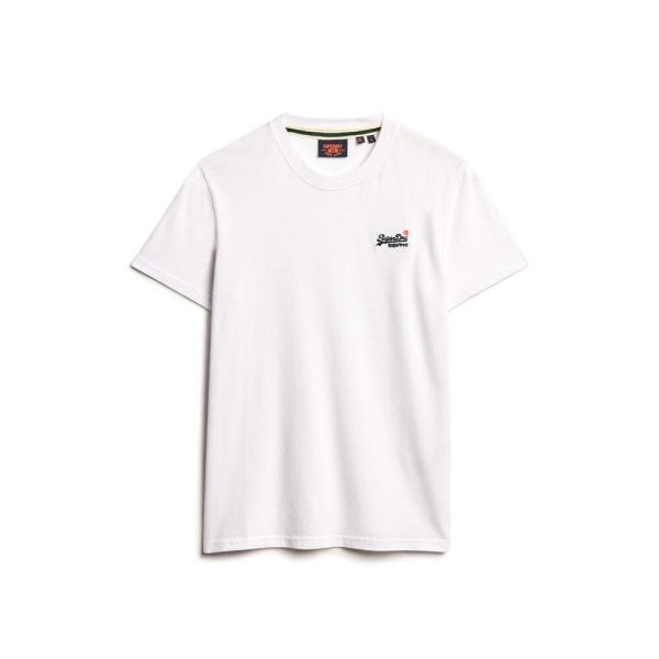 Superdry-Bela muška majica ESSENTIAL CONTRAST EMB TEE