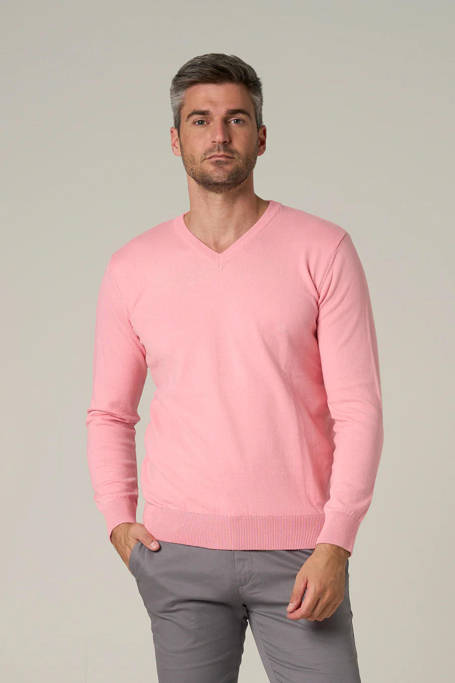 MUŠKI DŽEMPER OUTLET O SV ROZE