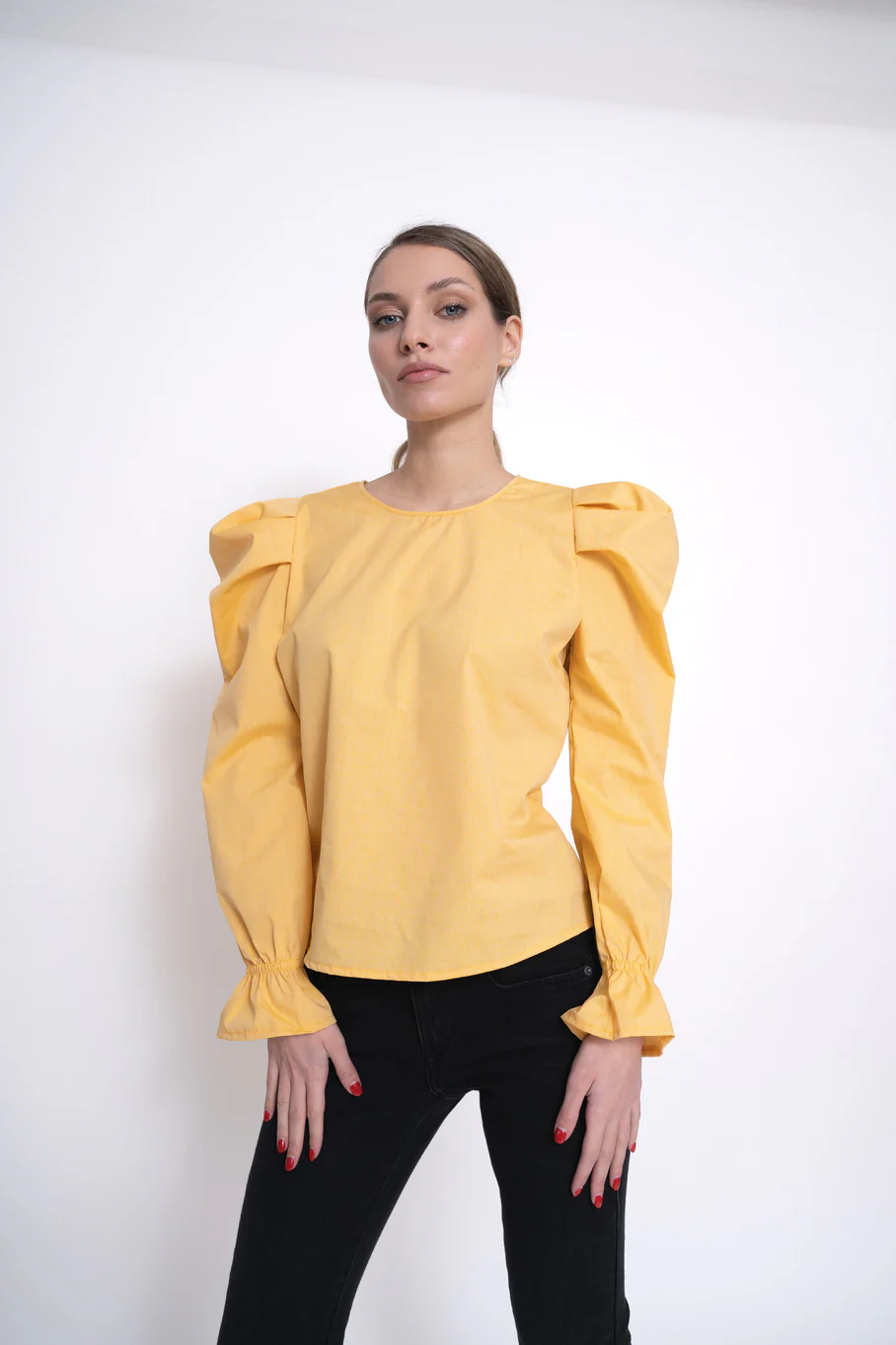FRIDA ŽENSKA BLUZA ŽUTA 01