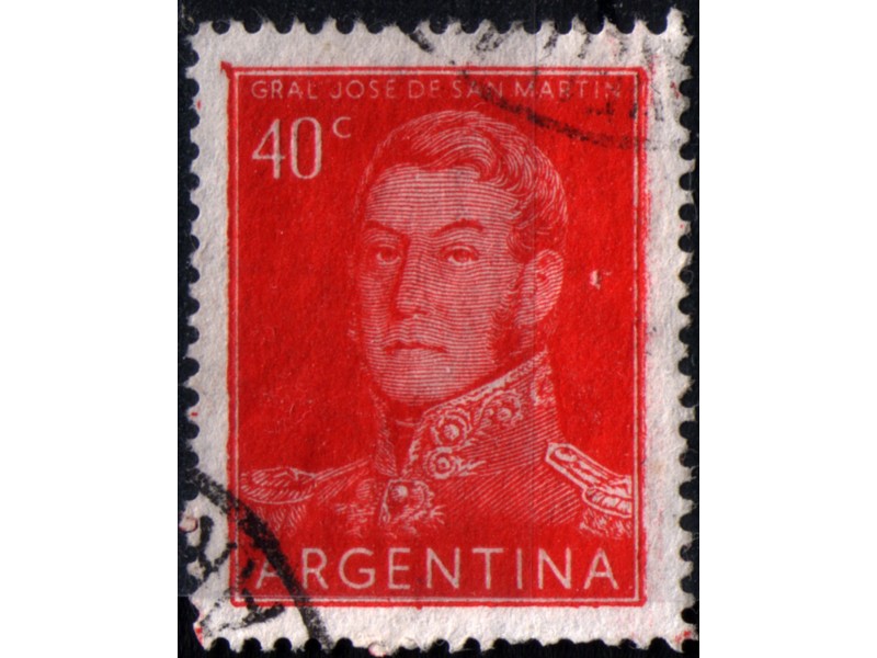kt671 1954-9 Argentina Mi621(-o-)1od12